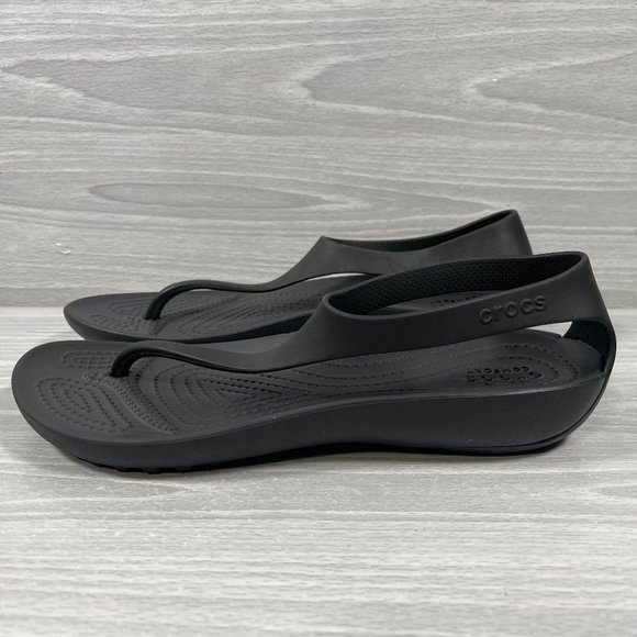 Crocs Shoes Crocs Serena Sandal Womens Size 6 Black Sexi Sexy Flip